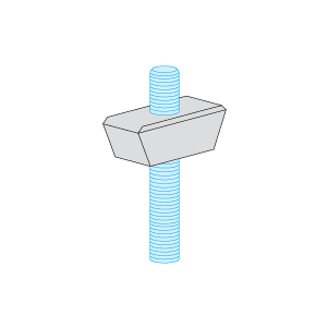 Unistrut VN10 Wedge Nut Box 100 | MAXIO HARDWARE