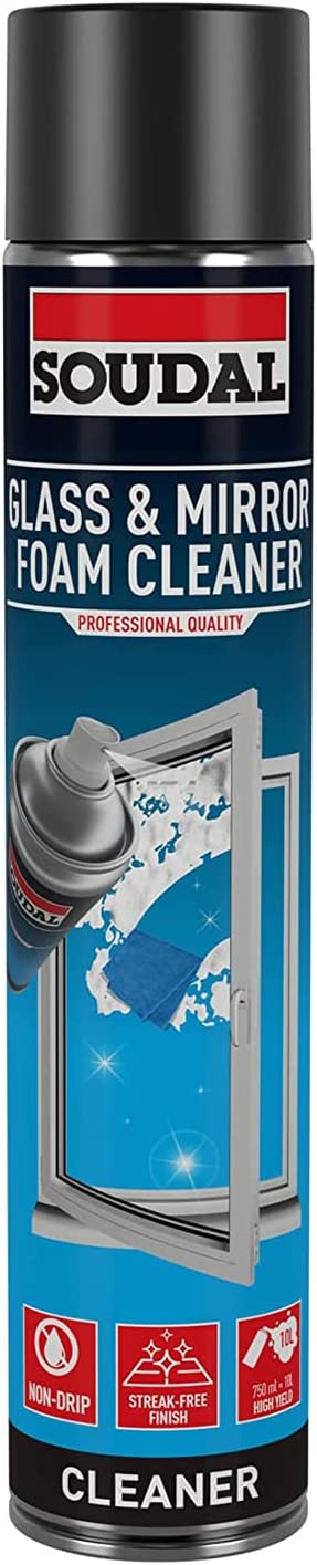 Soudal Glass & Mirror foam cleaner 750ml | MAXIO HARDWARE