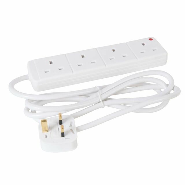 Extension Lead with Neon Indicator 230V 4-Gang 5m | MAXIO HARDWARE