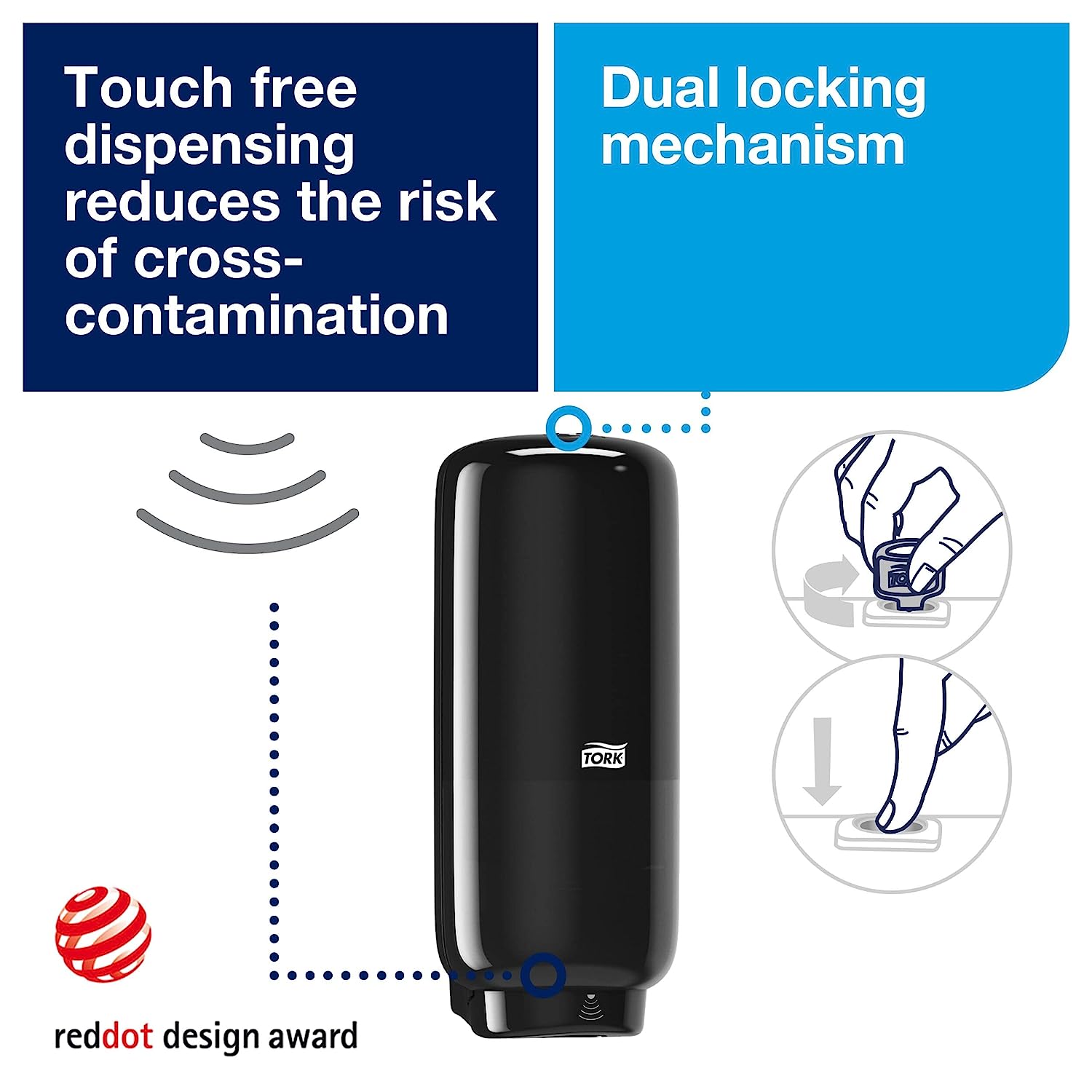 Tork Foam Soap Dispenser with Intuition Sensor for Foam Soap and Foam ...